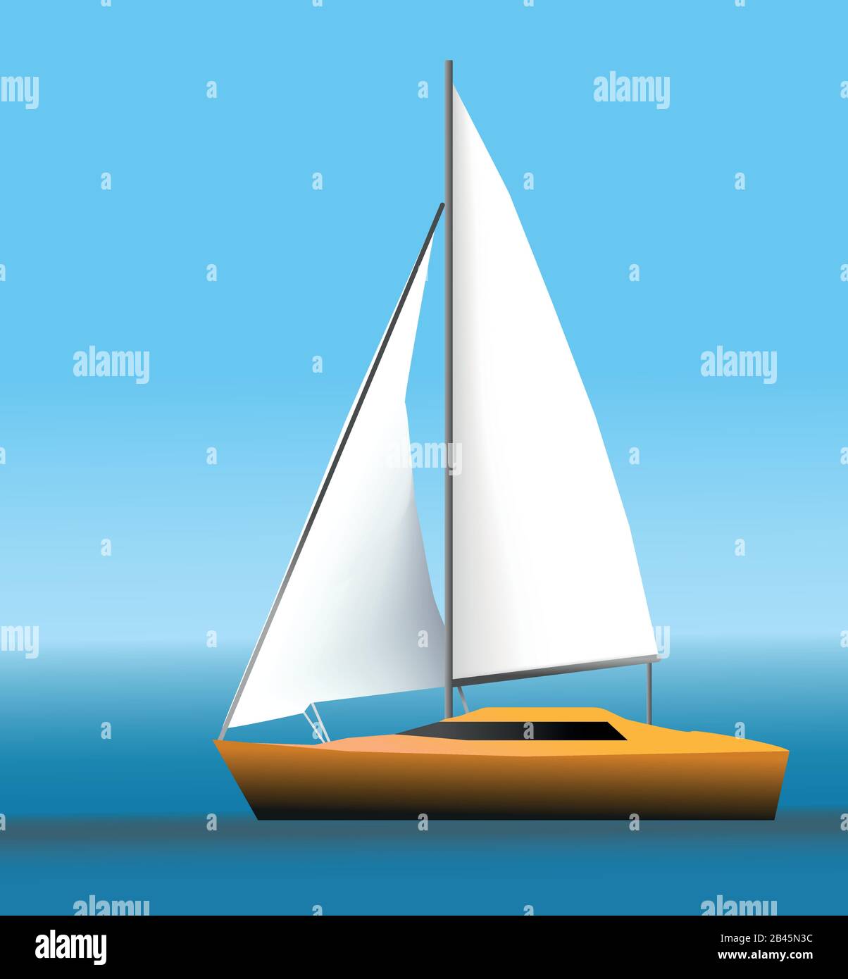 Blue sails Stock Vector Images - Alamy