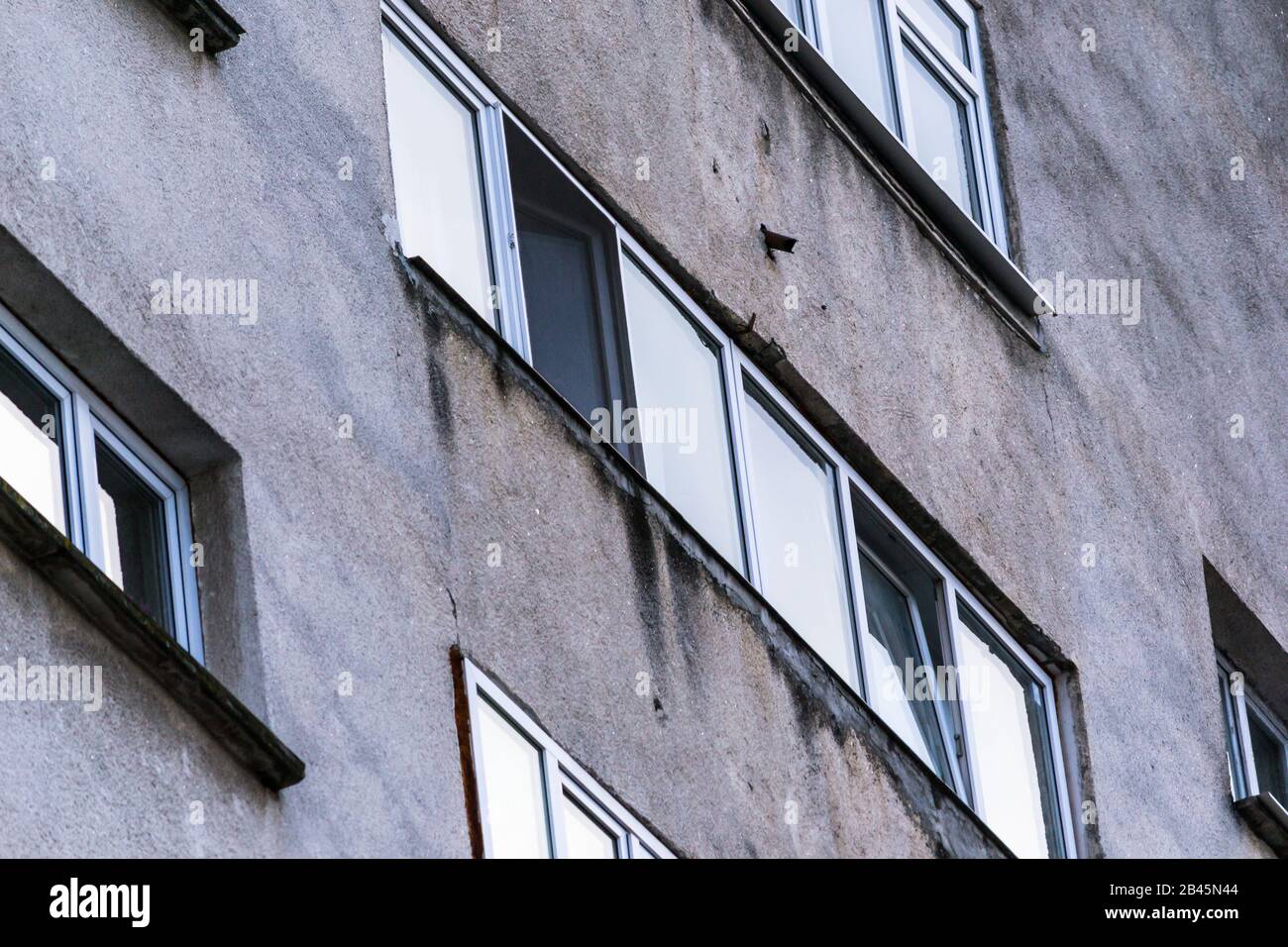 close-up photo of a old and dirty building block Stock Photo - Alamy