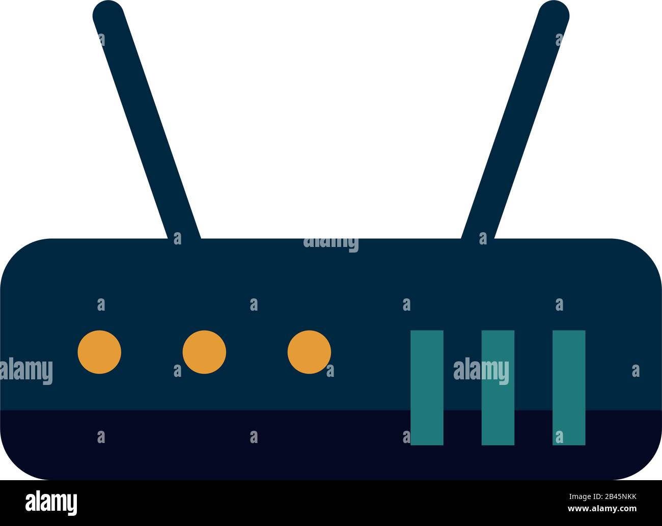 Wifi machine flat style icon design, Internet technology communication connection network ...