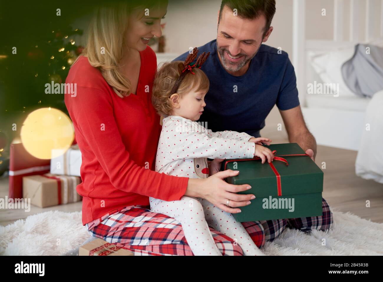 Baby open present hi-res stock photography and images - Alamy