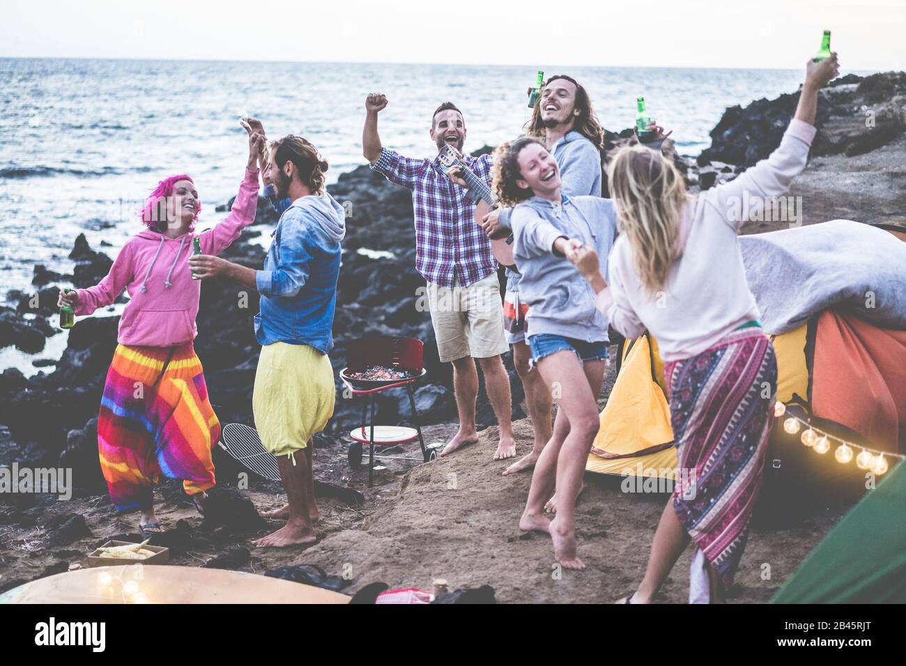 Picnic Center Beach High Resolution Stock Photography and Images - Alamy
