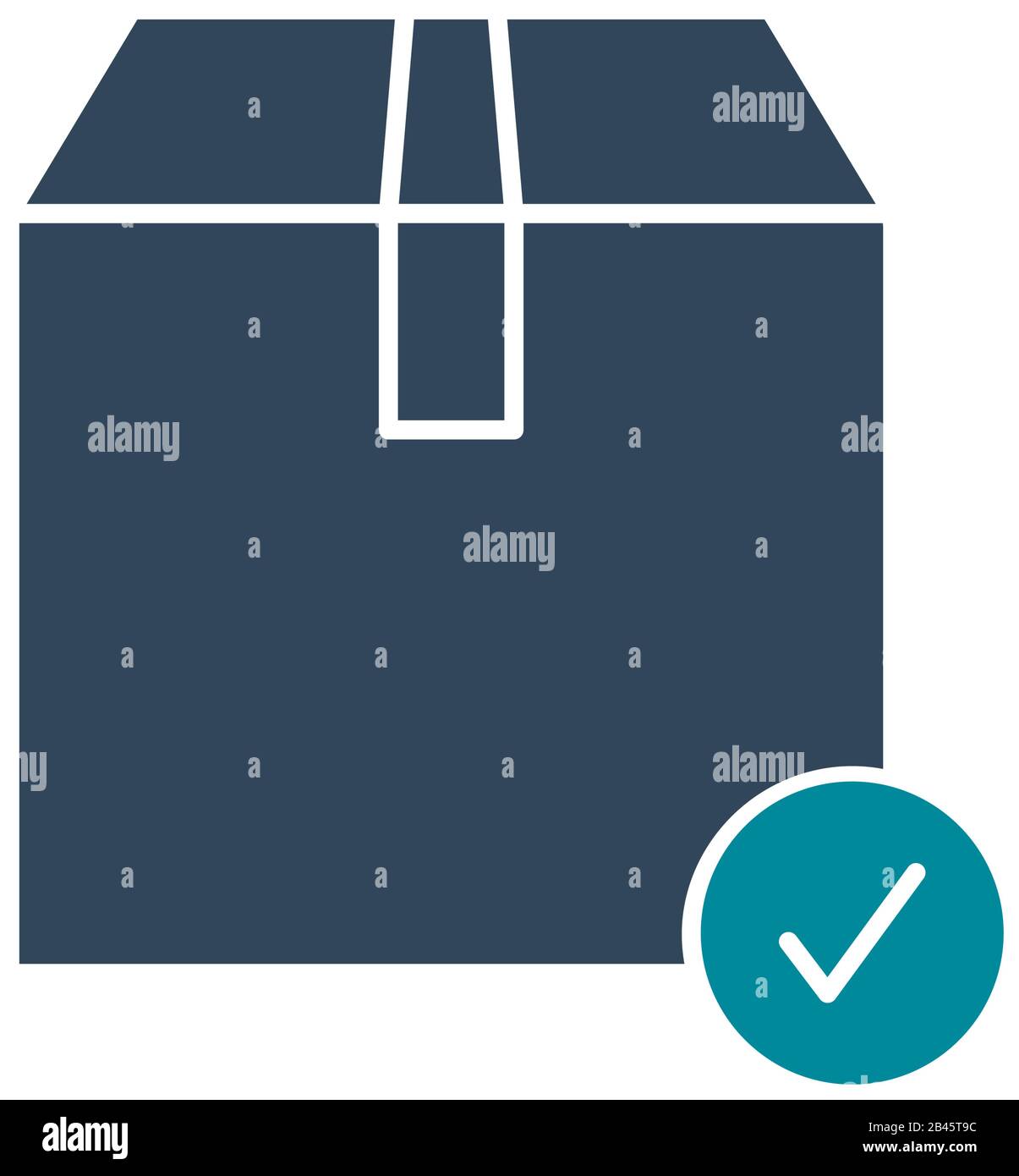Box silhouette style icon design, Delivery logistics transportation ...