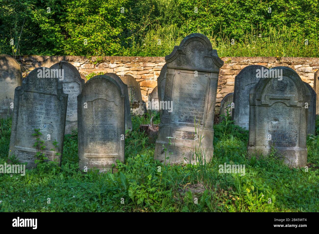 New Jewish Cemetery in Dukla, Malopolska, Poland Stock Photo - Alamy