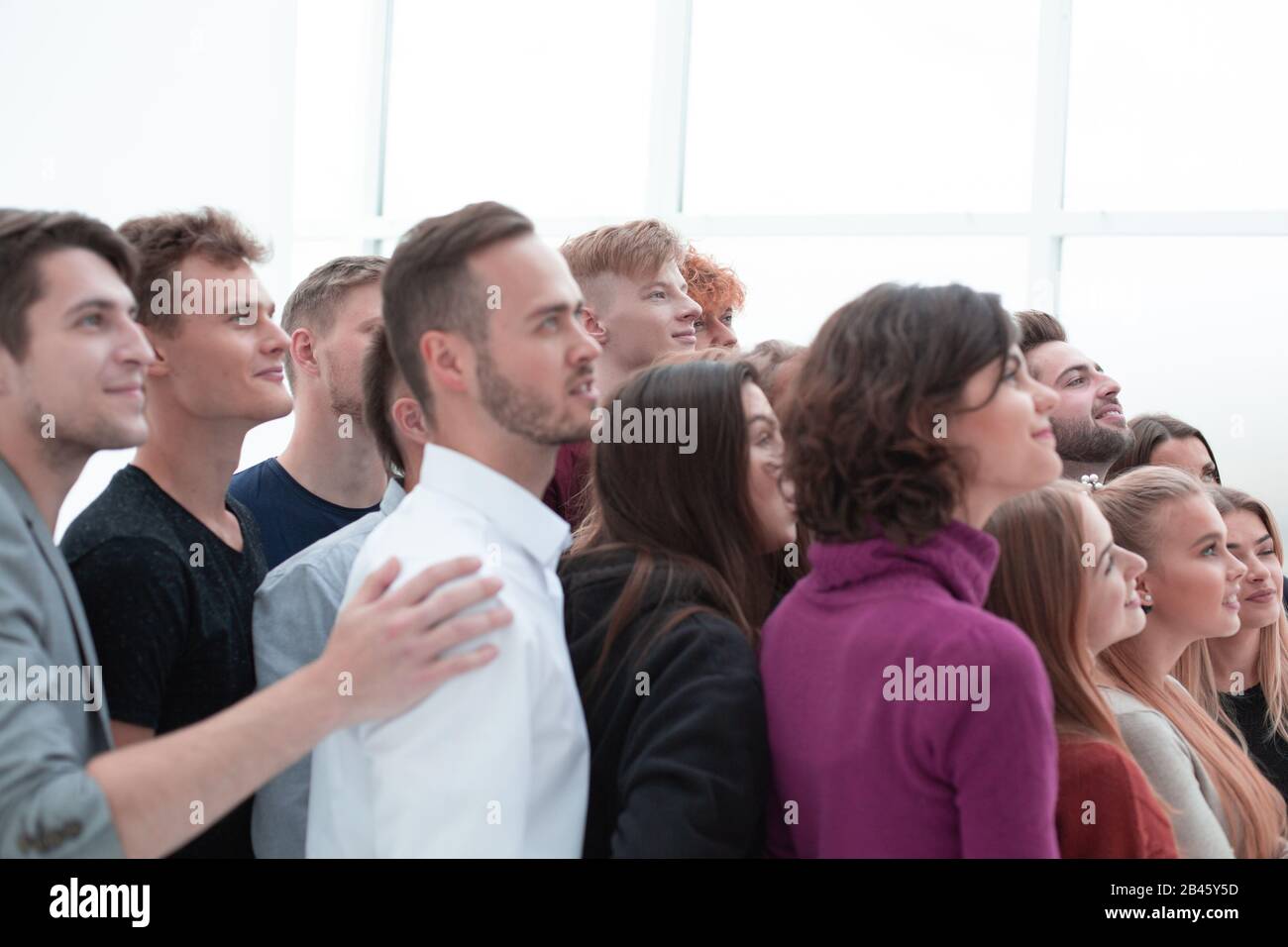 group of successful young people looking forward Stock Photo - Alamy