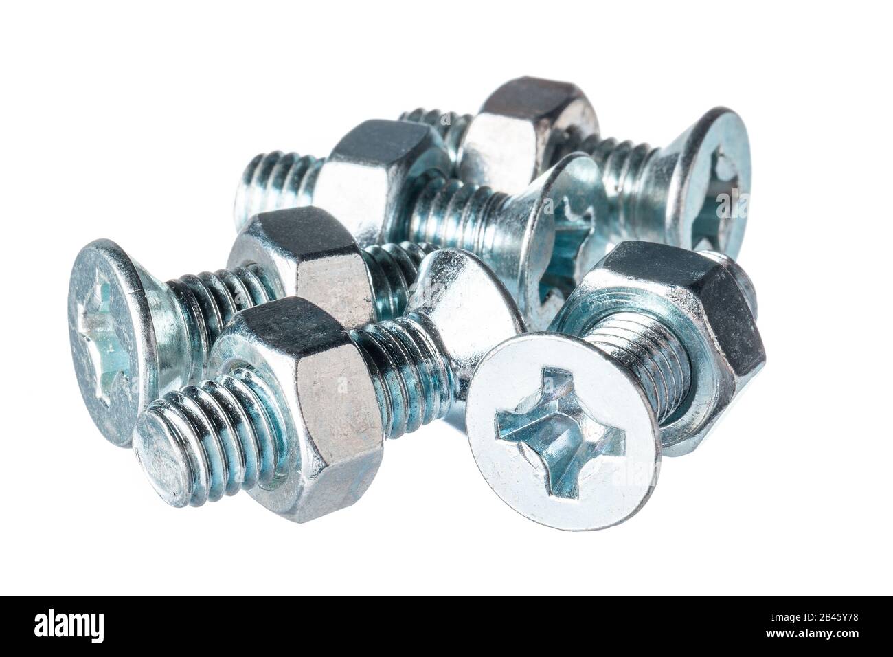 metal bolt isolated on white background. creative photo Stock Photo - Alamy