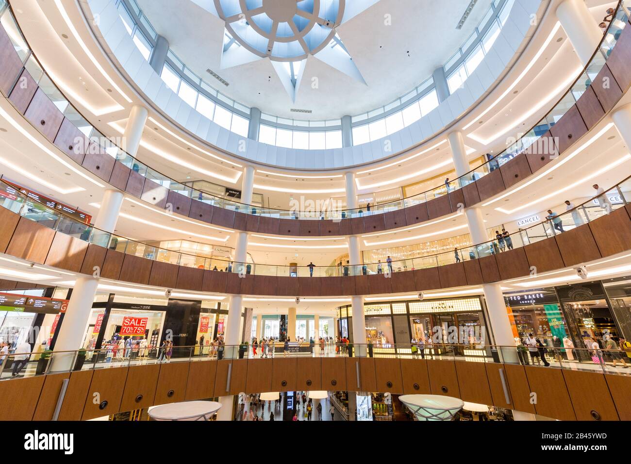 Atrium inside Dubai Mall Stock Photo - Alamy