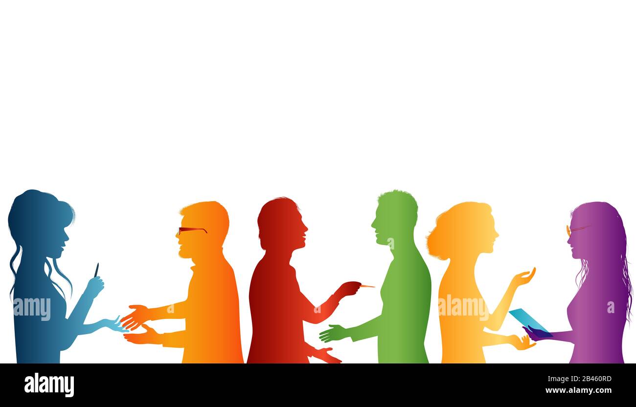 People working together silhouette hi-res stock photography and images ...