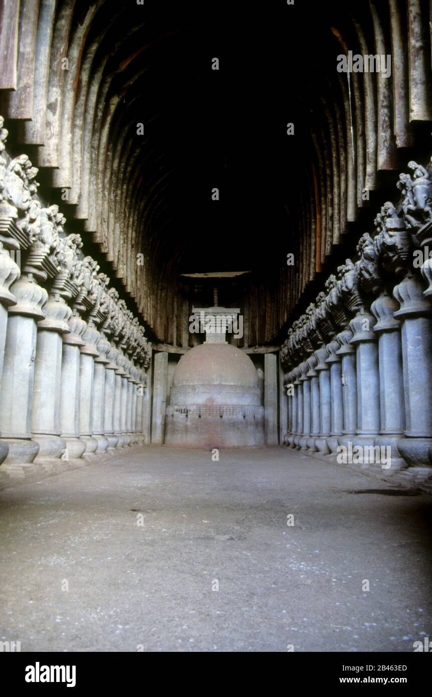 Karla Caves, Karli Caves, Karle Caves, Karla Cells, complex, ancient ...