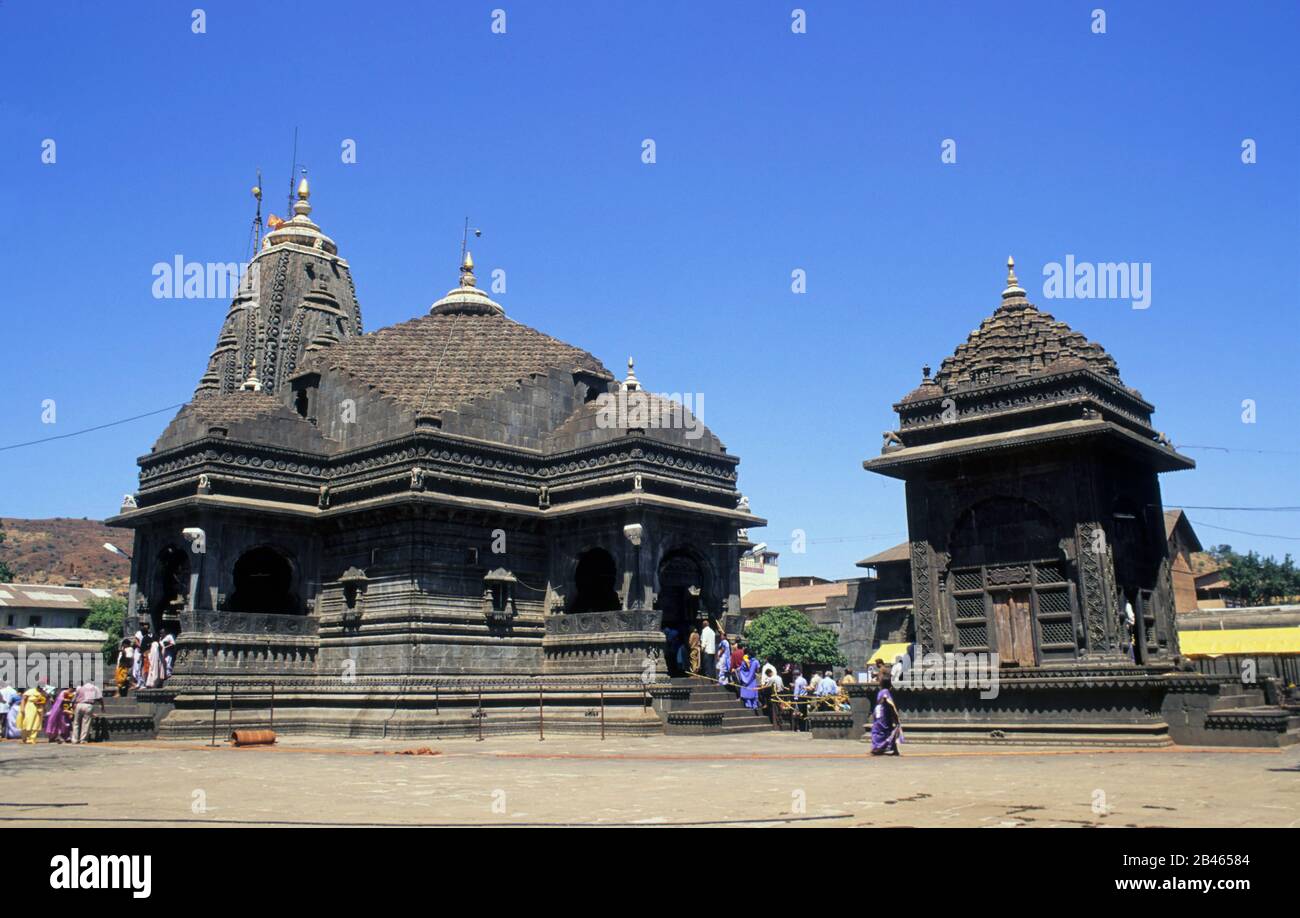 Trimbakeshwar temple at trimbak hi-res stock photography and images - Alamy