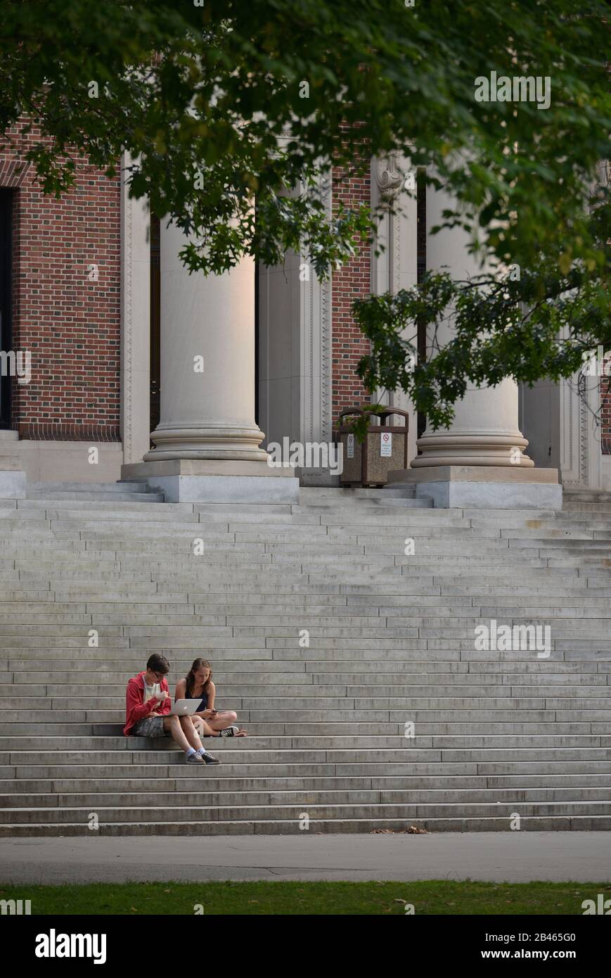 Bibliothek ´Harry Elkins Widener Memorial Library´, Havard Universitaet ...