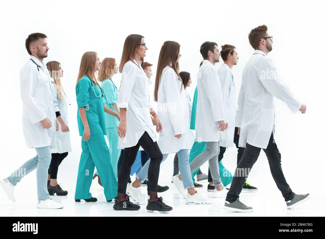 background image of the head and a group of young doctors Stock Photo ...