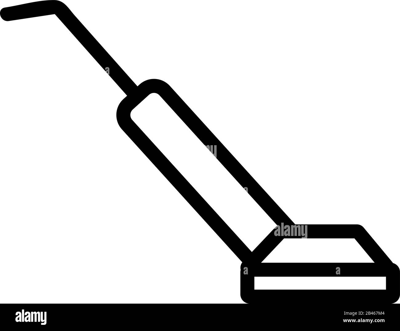 Home vacuum cleaner icon vector. Isolated contour symbol illustration ...