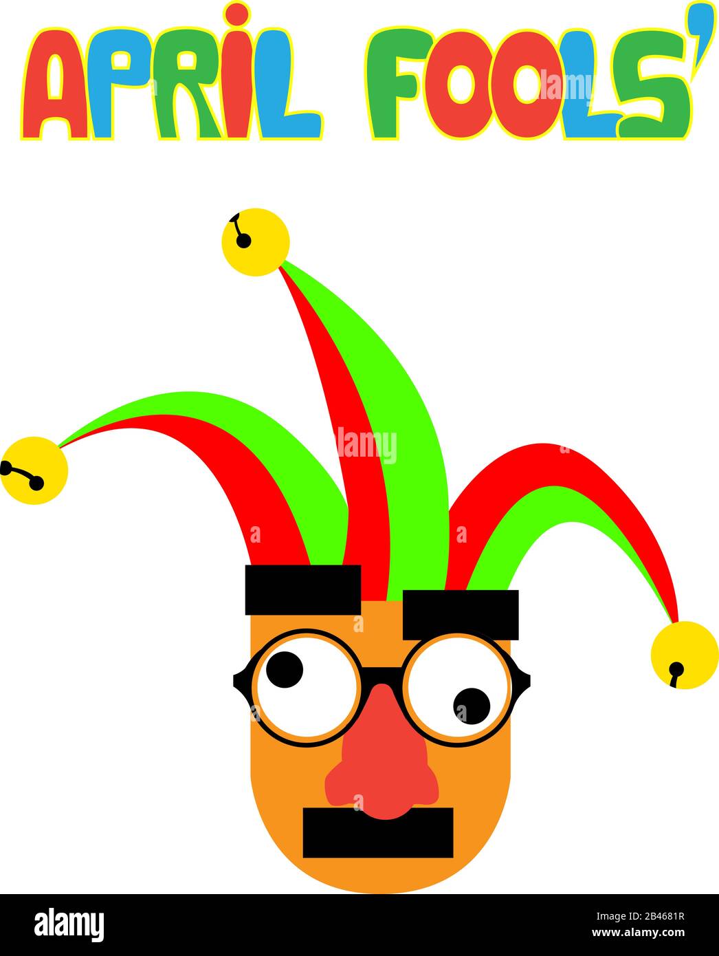 April fools day cartoon face hi-res stock photography and images - Alamy