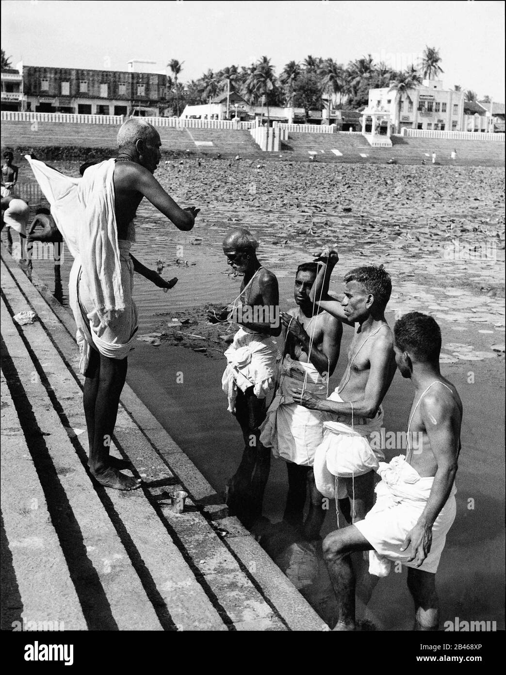 Thread changing ceremony, Madurai, Tamil Nadu, India, Asia, 1956, old ...