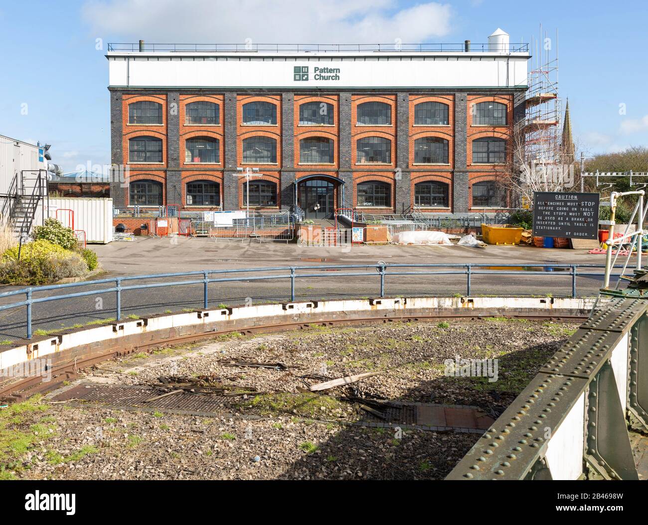 Former nineteenth century railway pattern building being converted to a ...