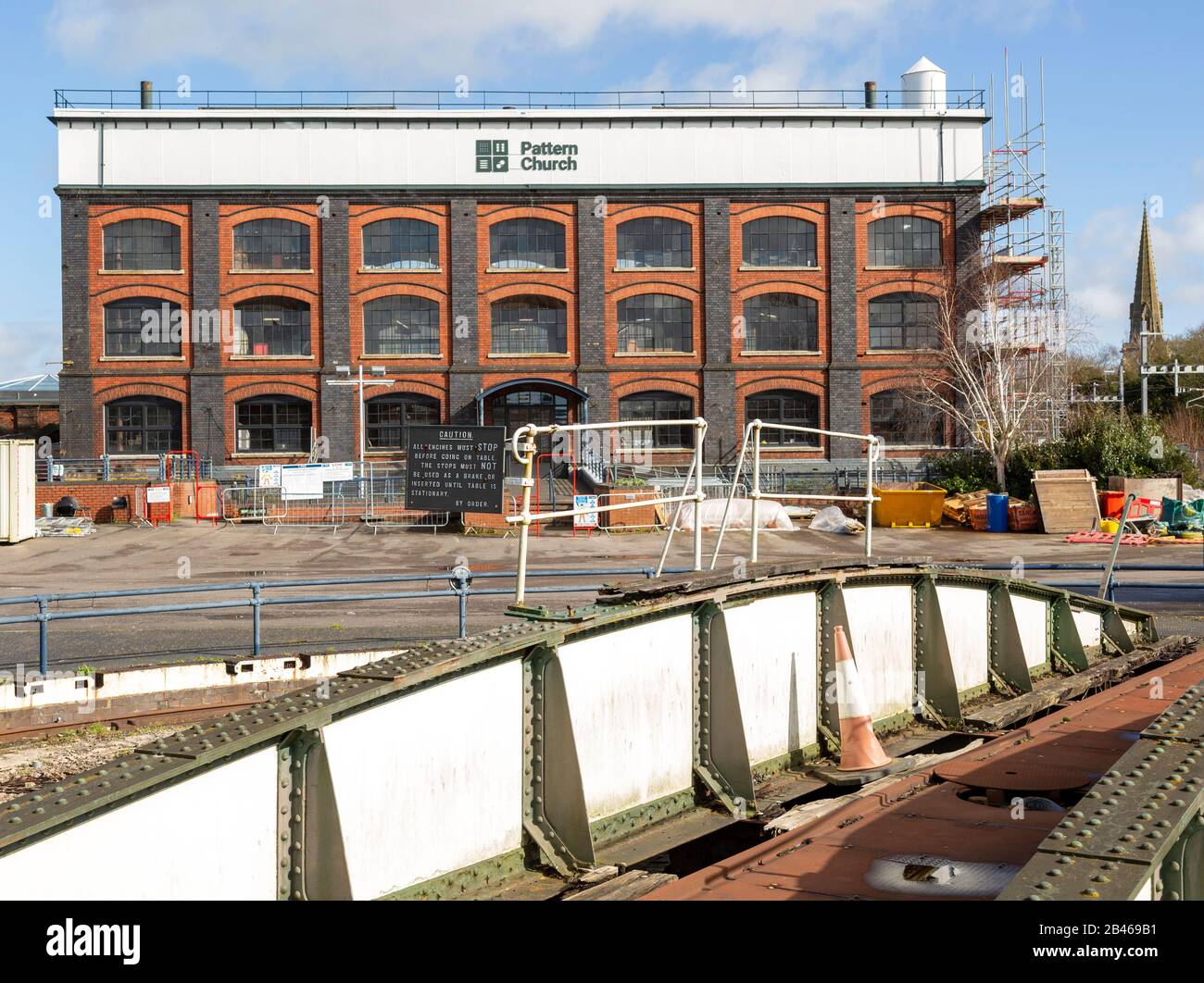 Former nineteenth century railway pattern building being converted to a ...