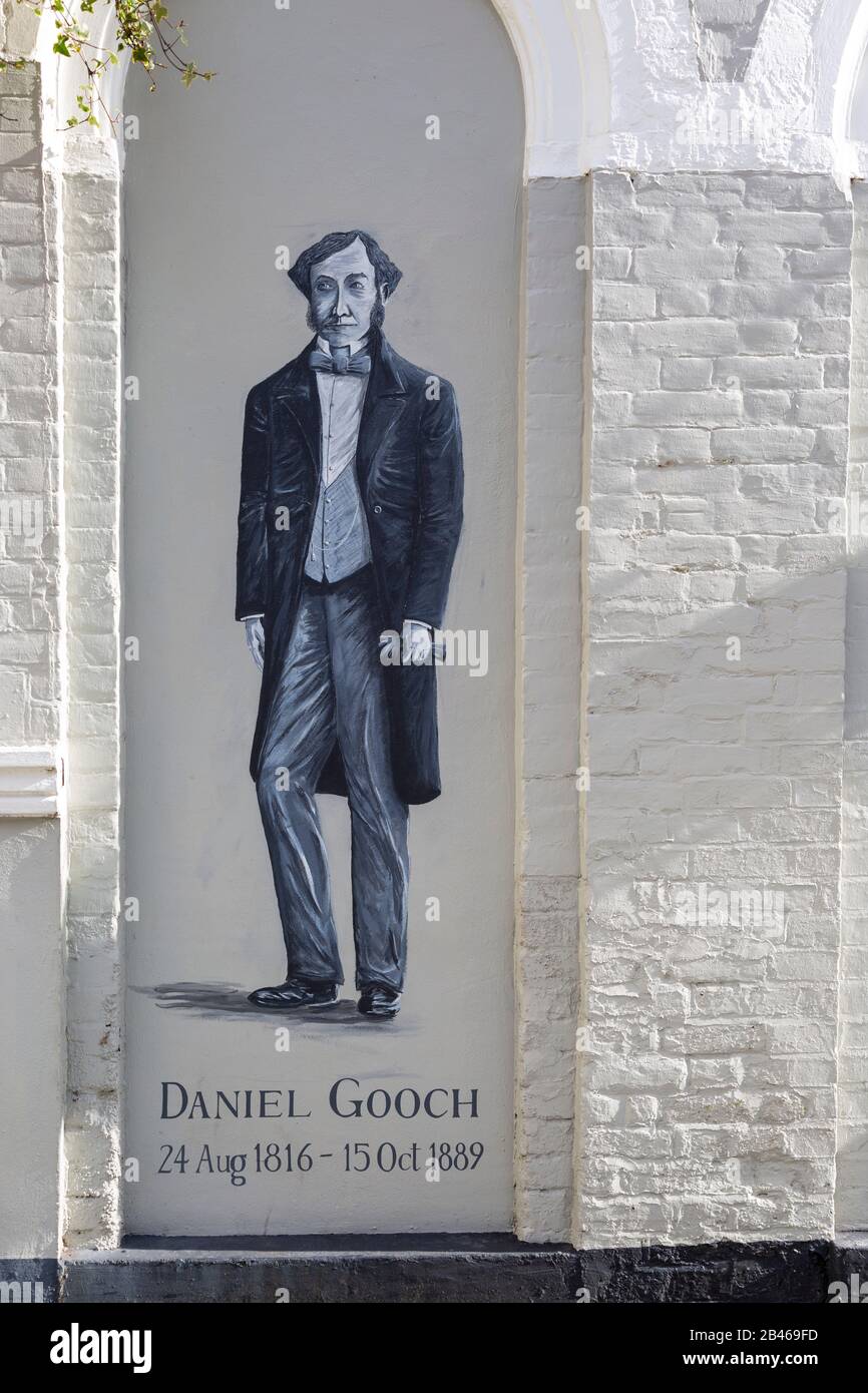 Full length portrait picture of railway pioneer Daniel Gooch 1816-1889 ...