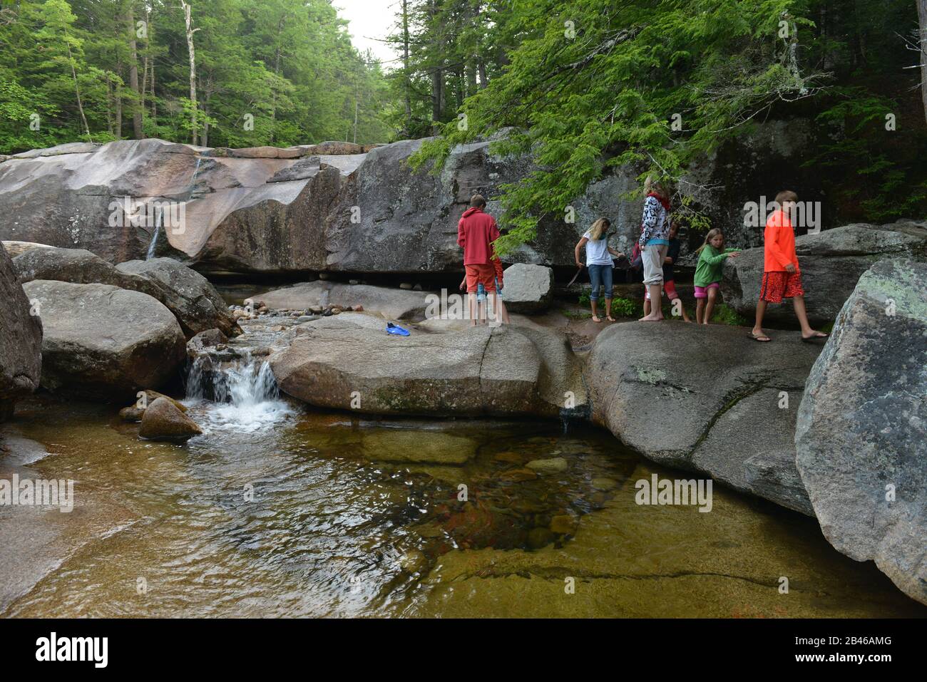 Wasserfall, ´Diana´s Baths´, North Conway, New Hampshire, USA Stock Photo - Alamy