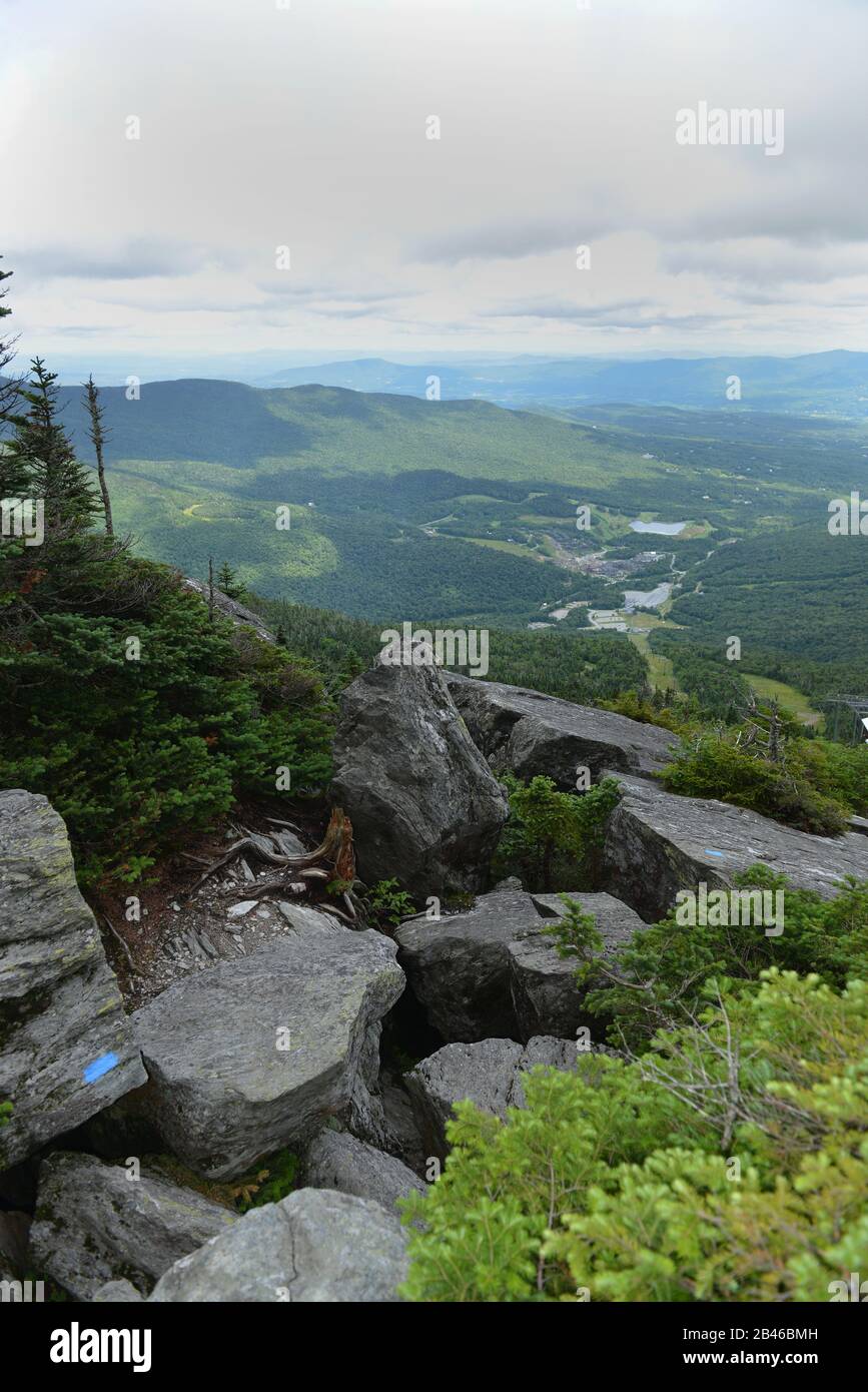 Wanderweg, Mount Mansfield, Vermont, USA Stock Photo - Alamy