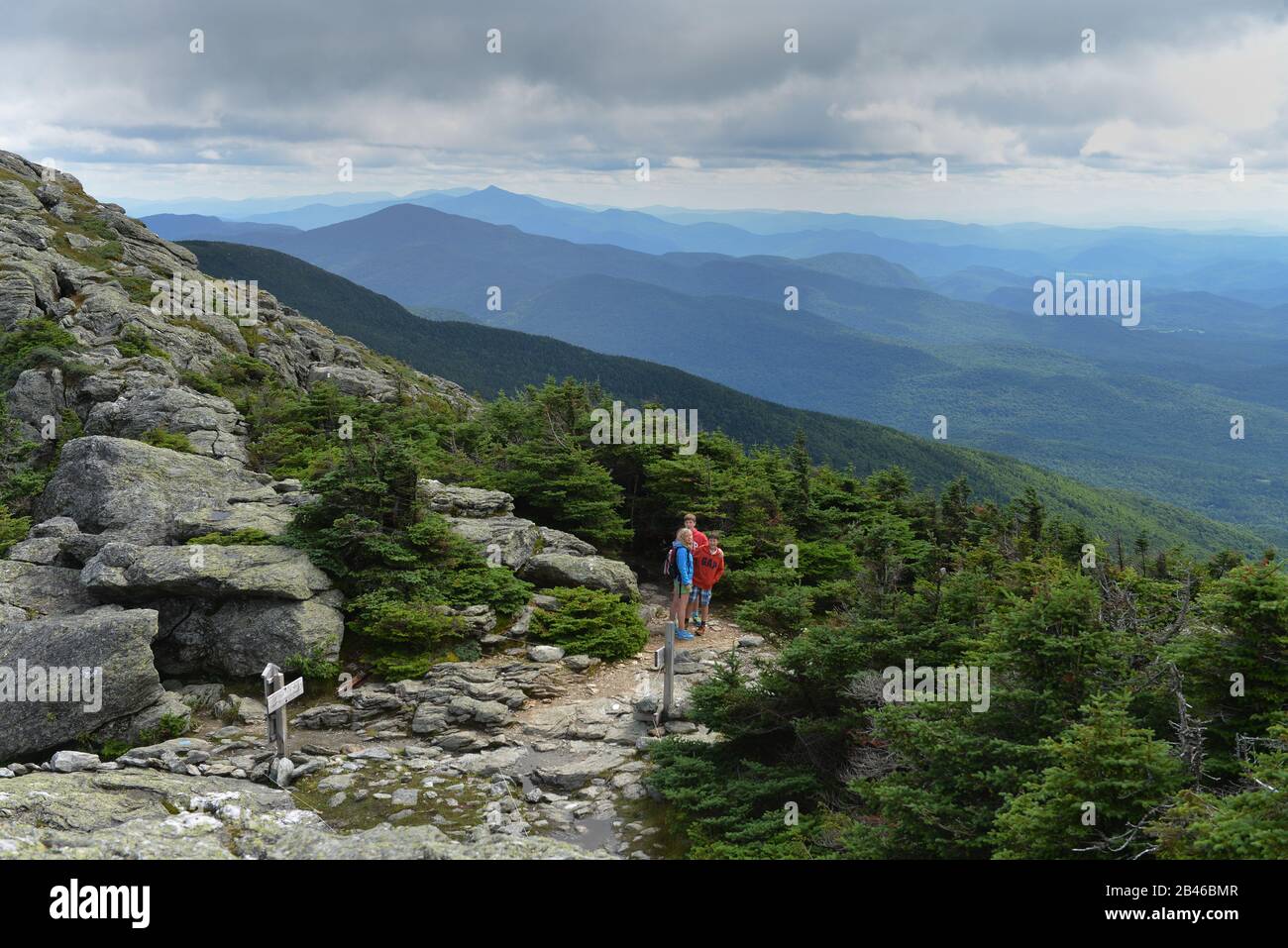 Wanderweg, Mount Mansfield, Vermont, USA Stock Photo - Alamy