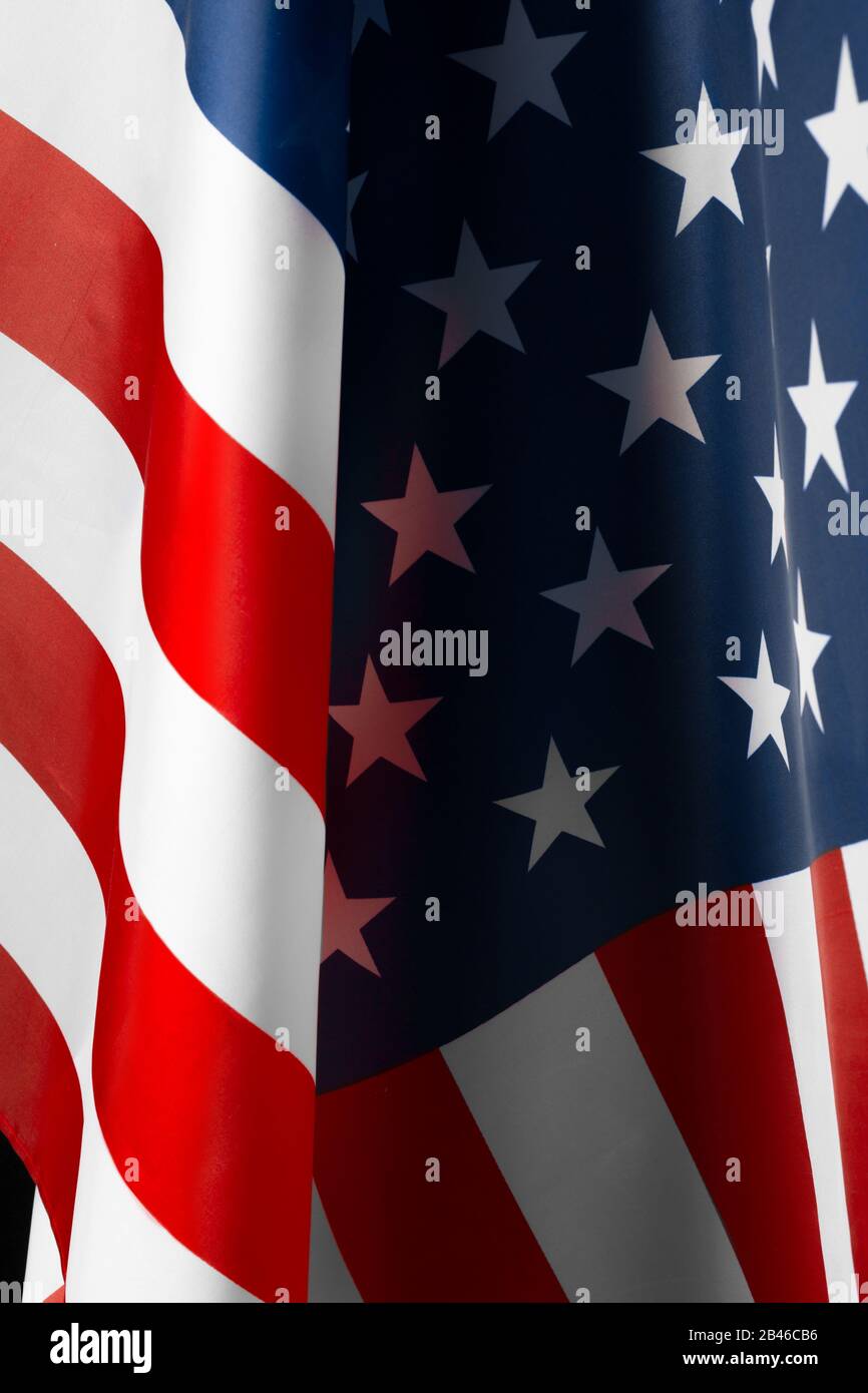 Beautifully waving star and striped American flag Stock Photo - Alamy