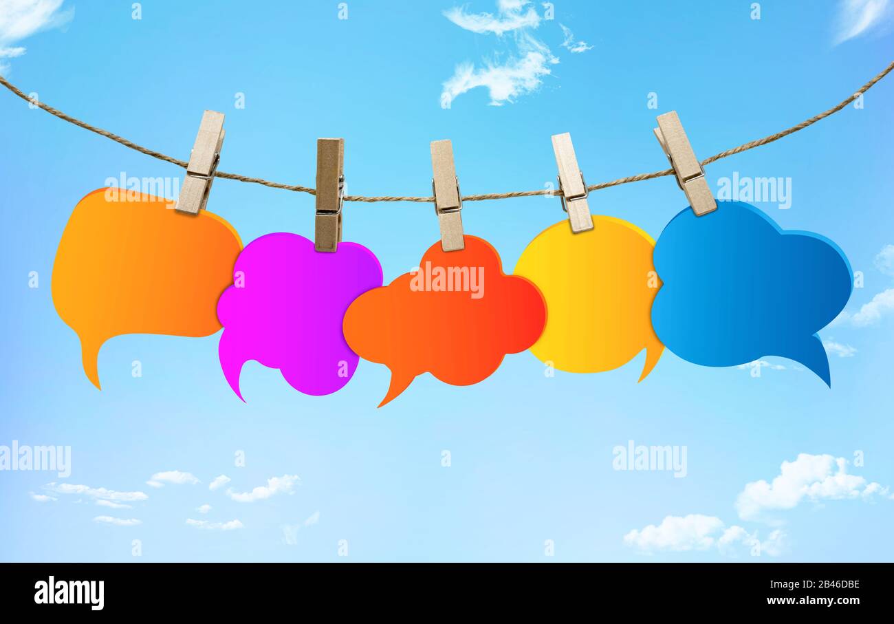 People gossiping cartoon hi-res stock photography and images - Alamy