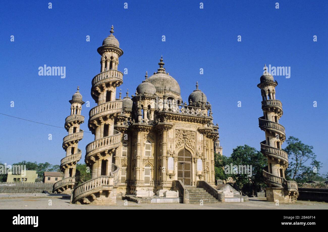 bahauddin makbara junagadh at gujarat India, Asia Stock Photo - Alamy