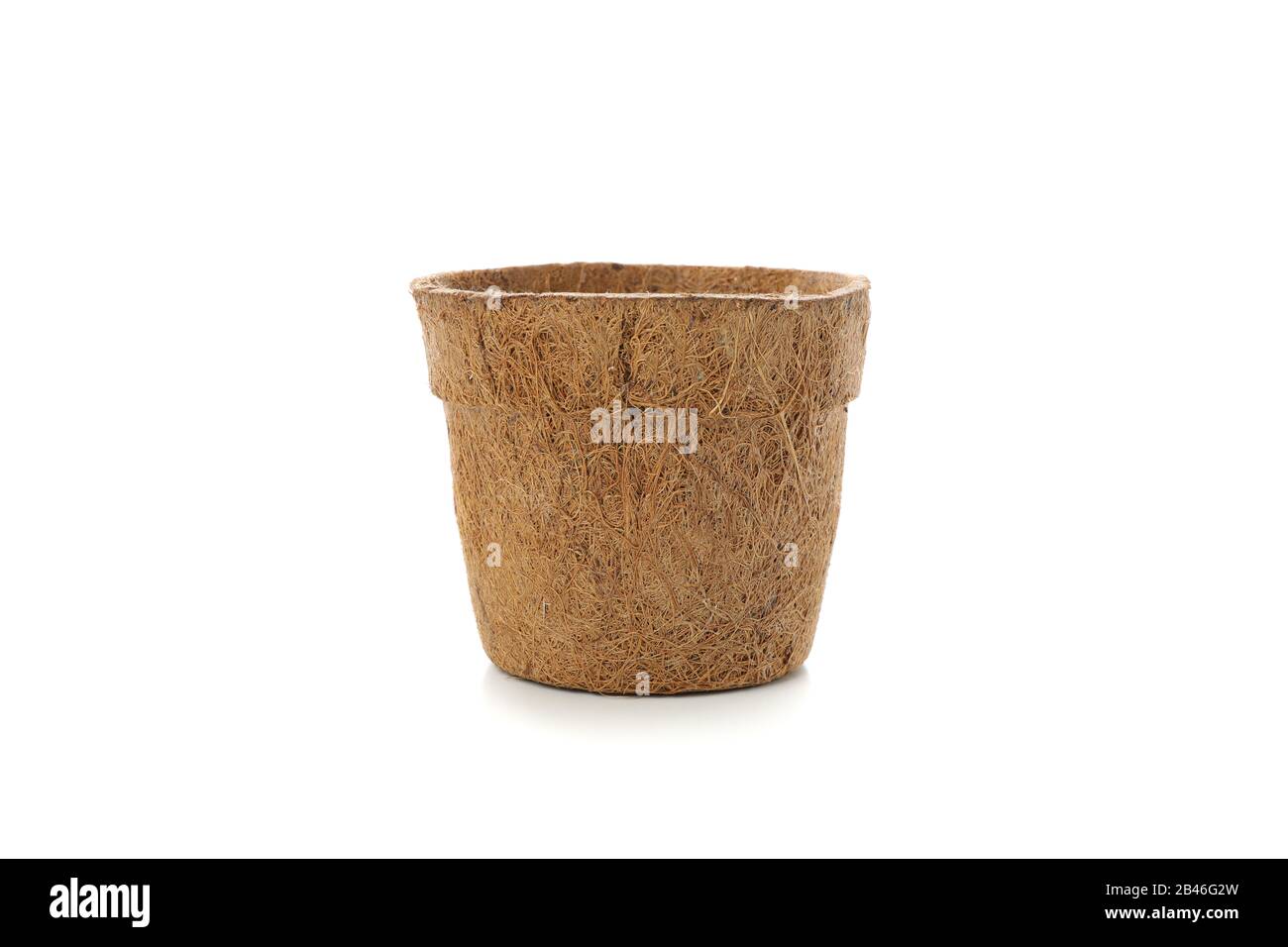 Empty flower pot isolated on white background Stock Photo - Alamy