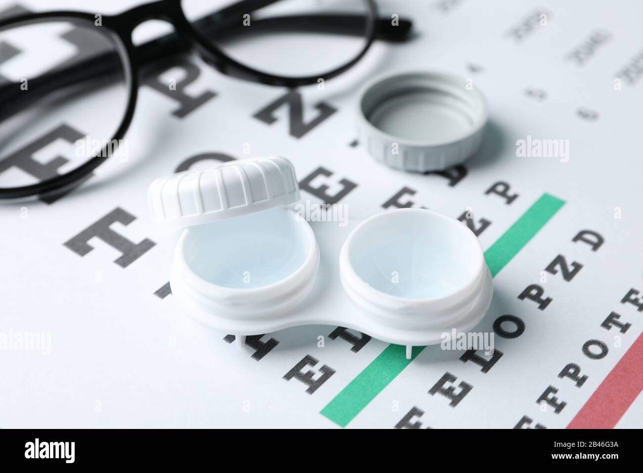 Close up at eye chart hi-res stock photography and images - Alamy