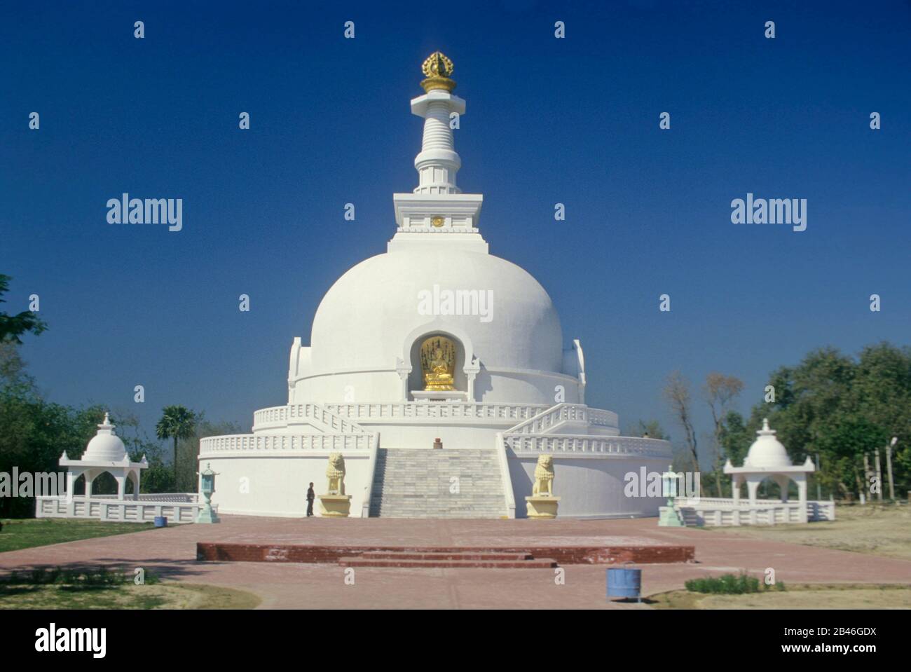 Viswa Shanti Stupa, Rajgir, Vaishali, Bihar, India, Asia Stock Photo ...