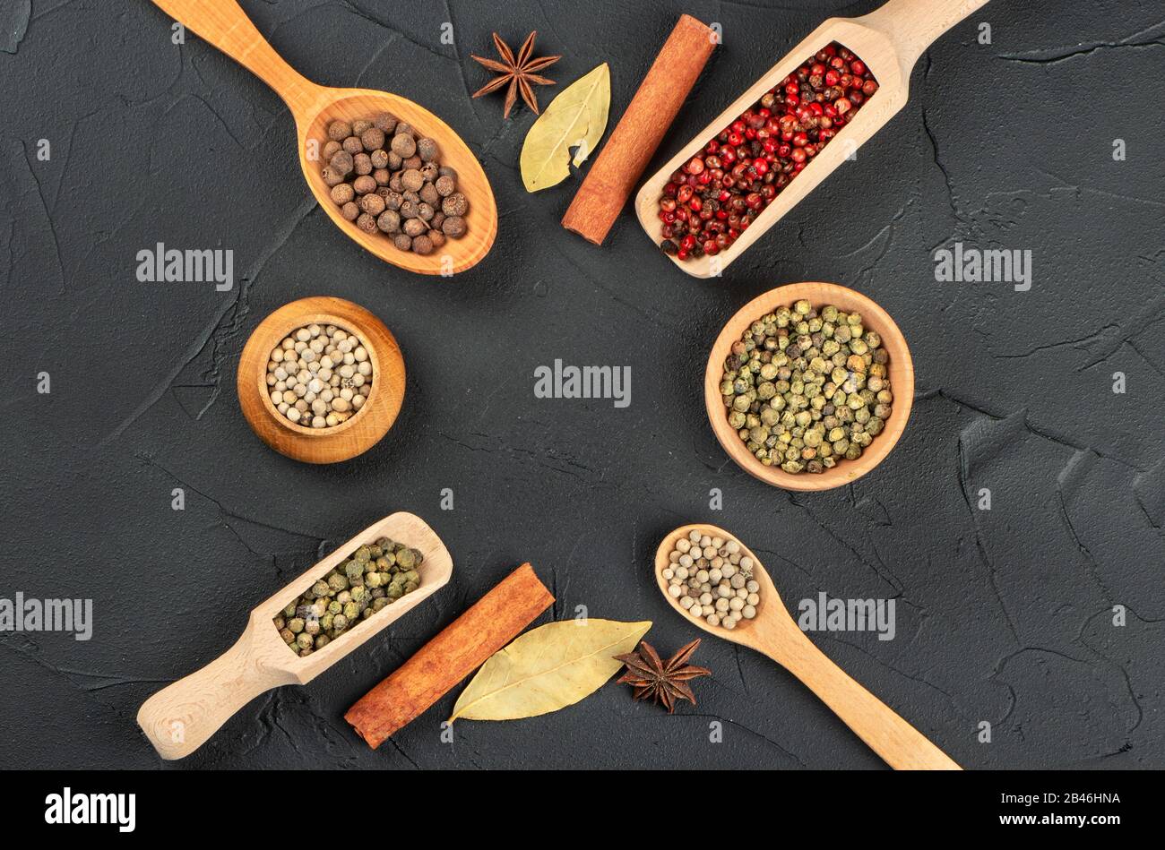 Mix of various spices Stock Photo - Alamy