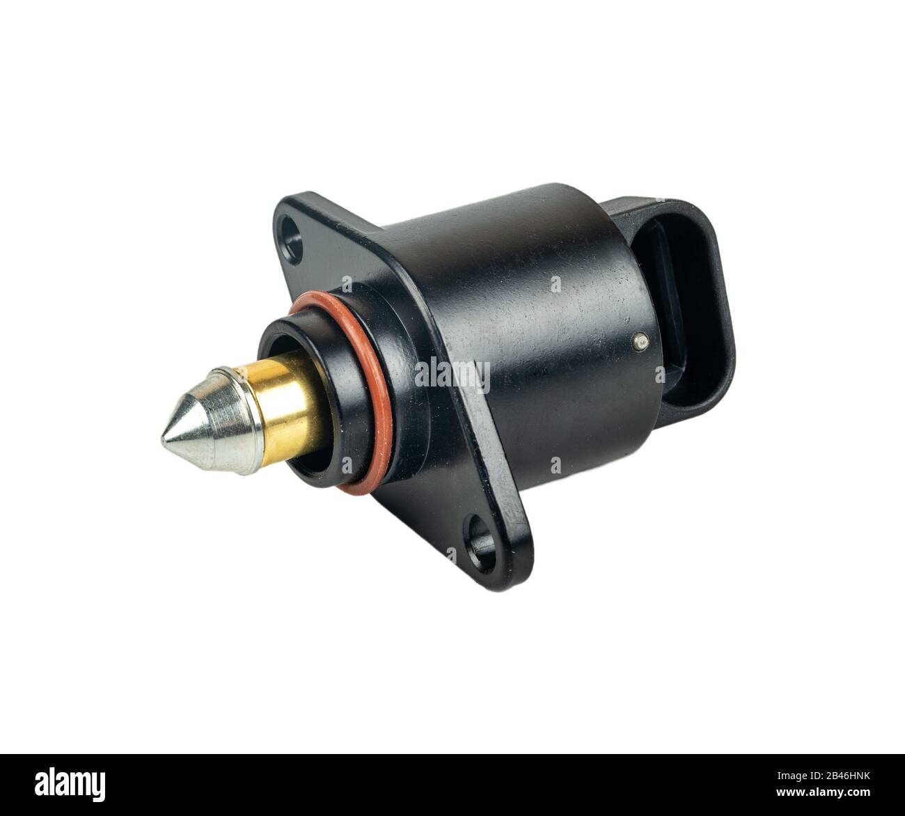 Plastic car idle sensor on white background Stock Photo - Alamy