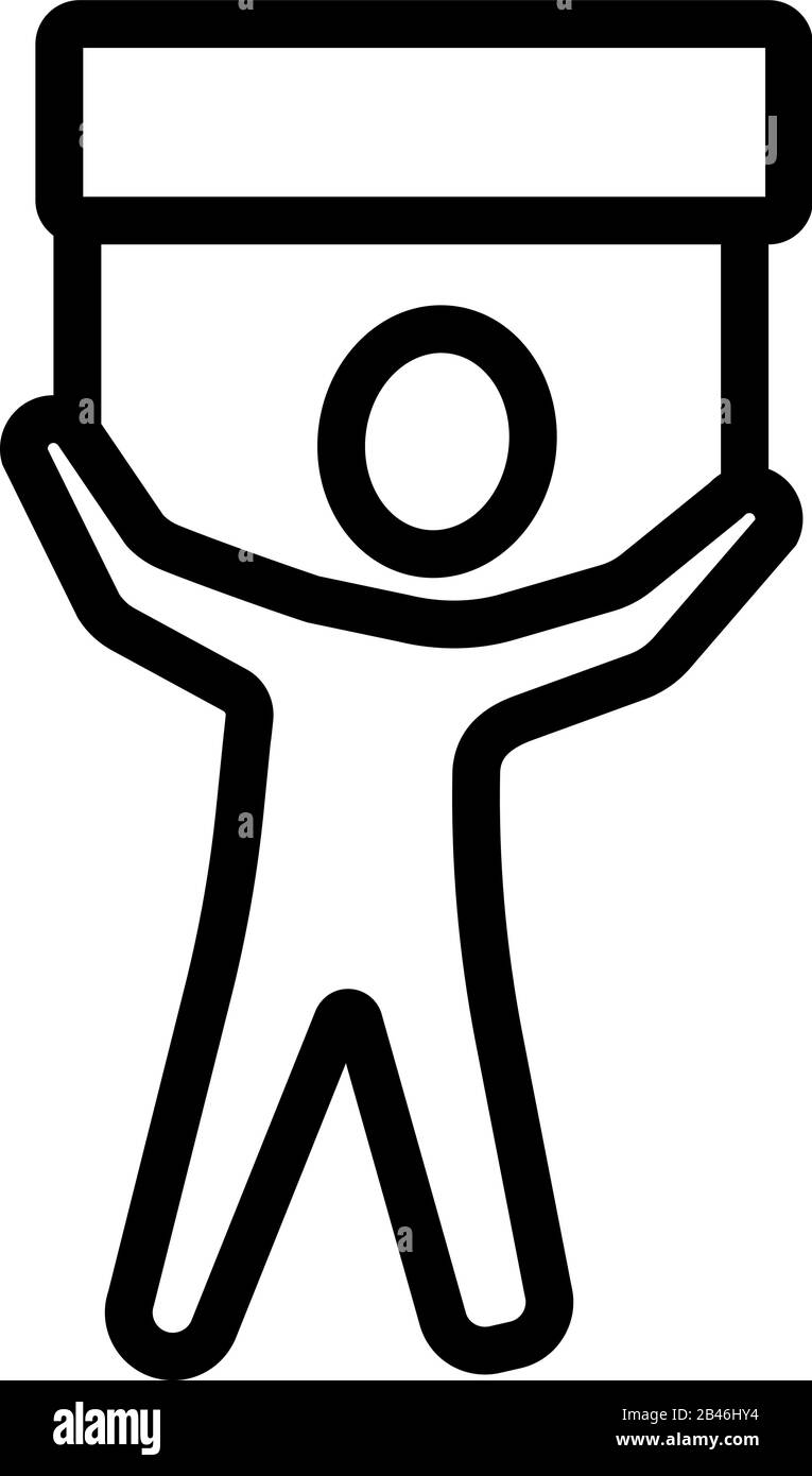 Football fan icon vector. Isolated contour symbol illustration Stock ...