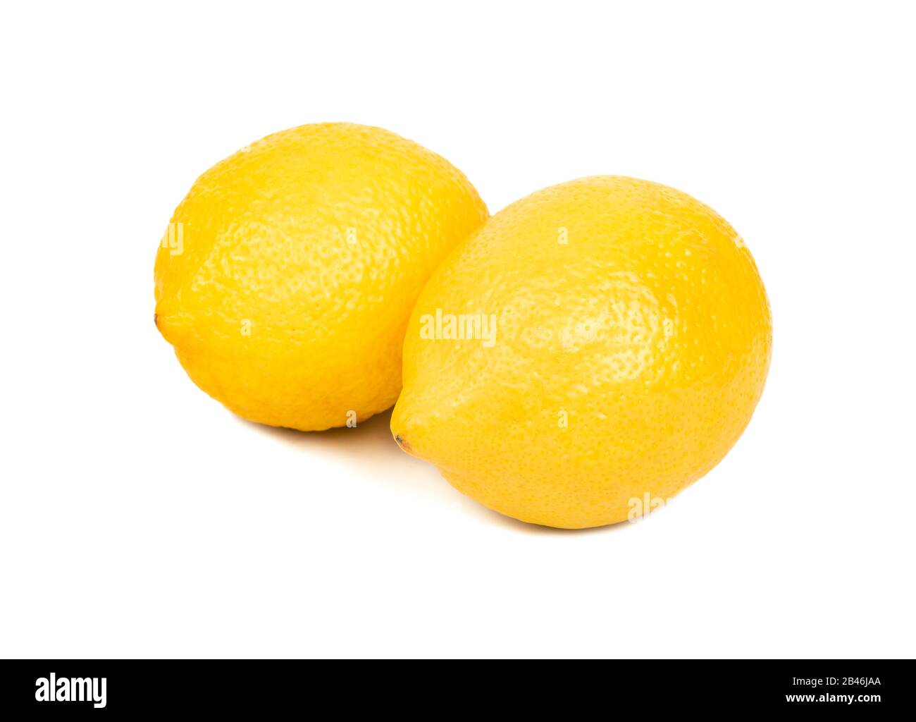 Two ripe fresh lemons Cut Out Stock Images & Pictures - Alamy