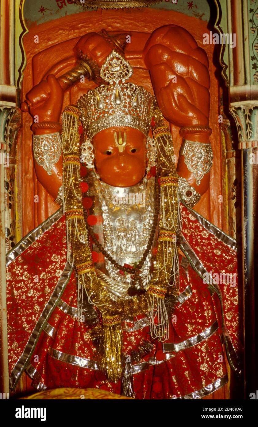 Idol of hanuman god in varanasi at uttar pradesh India, Asia Stock ...