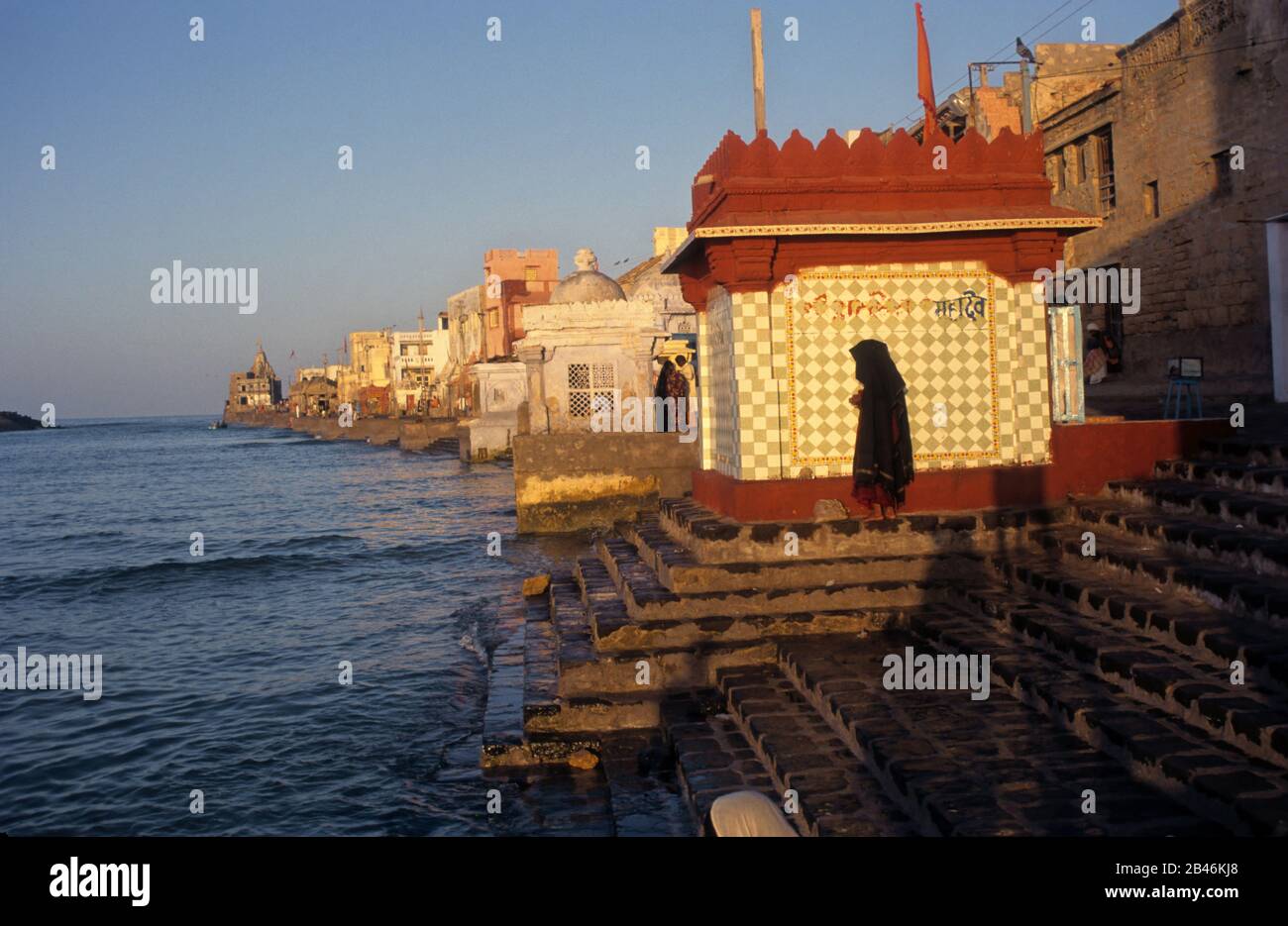 Gomti ganga ghat in dwarka at gujarat India, Asia Stock Photo - Alamy