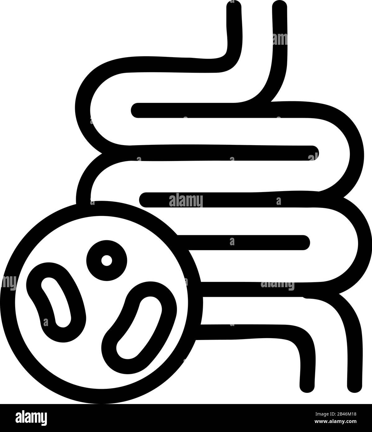 probiotic icon vector. Isolated contour symbol illustration Stock ...
