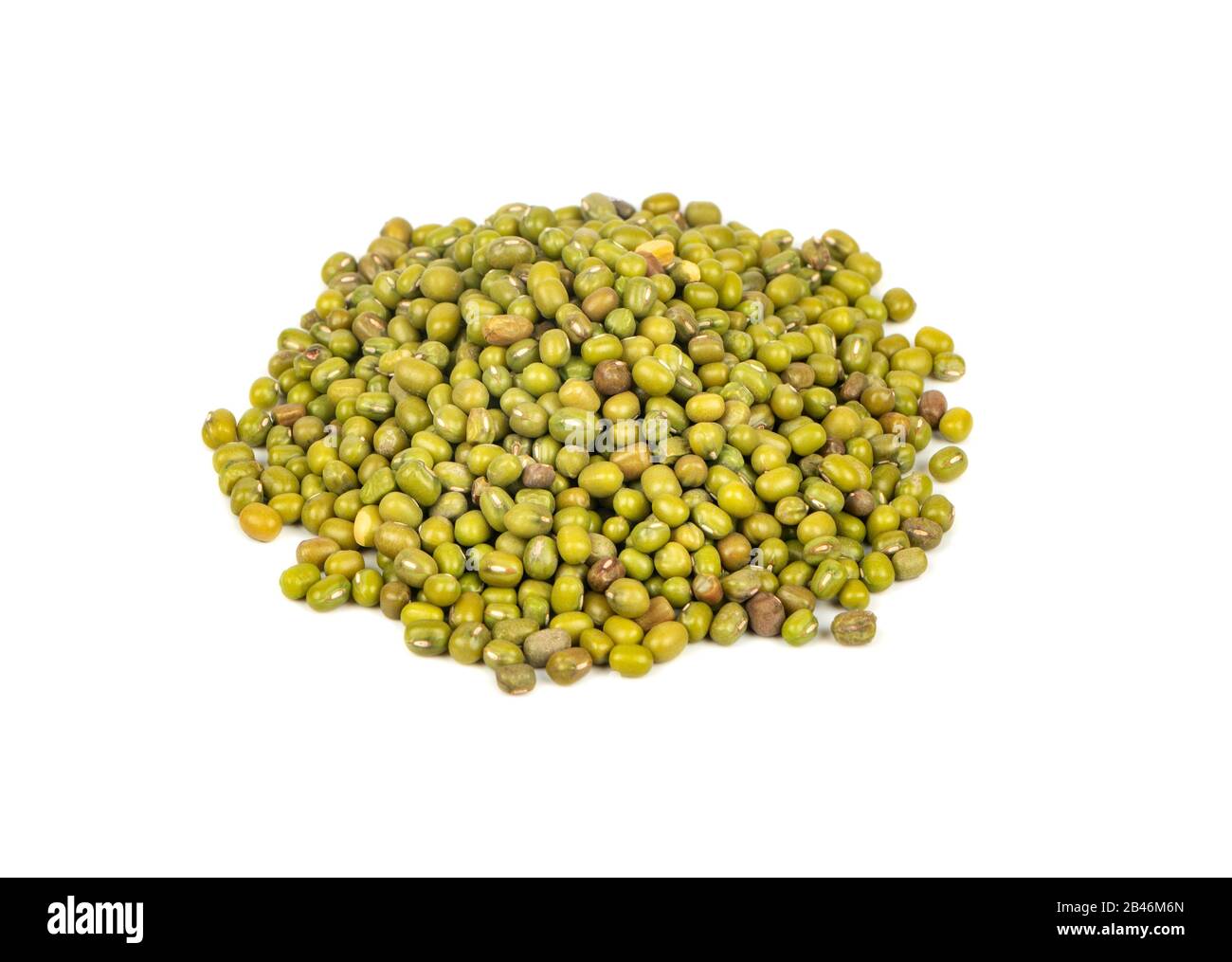 Pile of green mash grain isolated on white background Stock Photo - Alamy