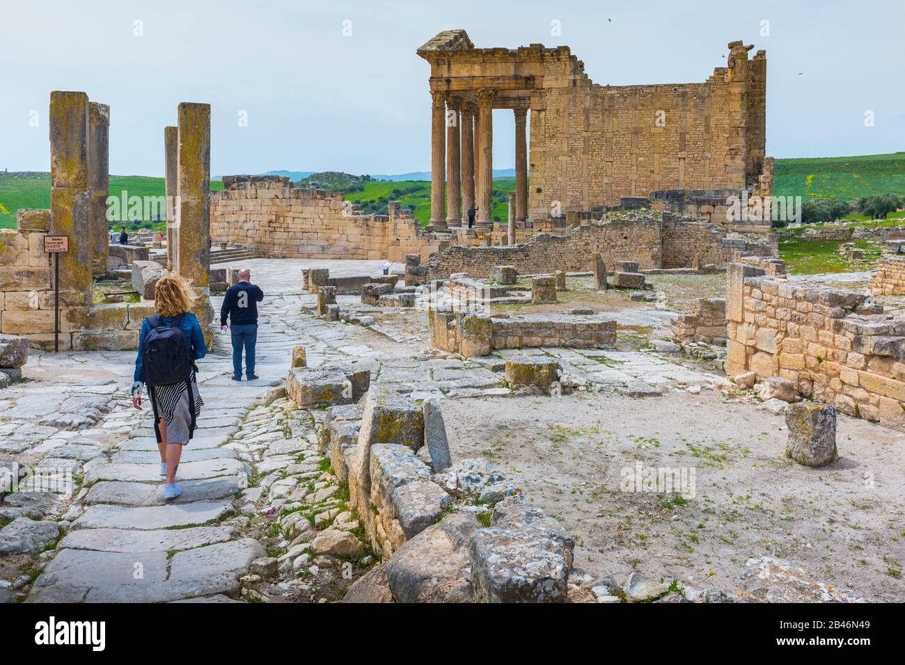 Roman city ruins Stock Photo - Alamy