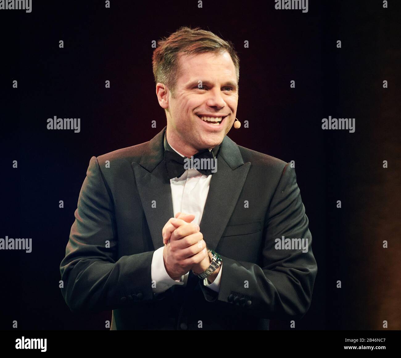 Berlin, Germany. 05th Mar, 2020. Moderator and actor Ole Tillmann ...
