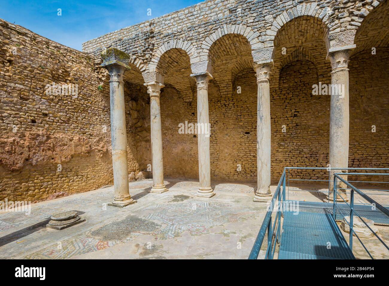 Thermal baths. Roman city ruins Stock Photo - Alamy