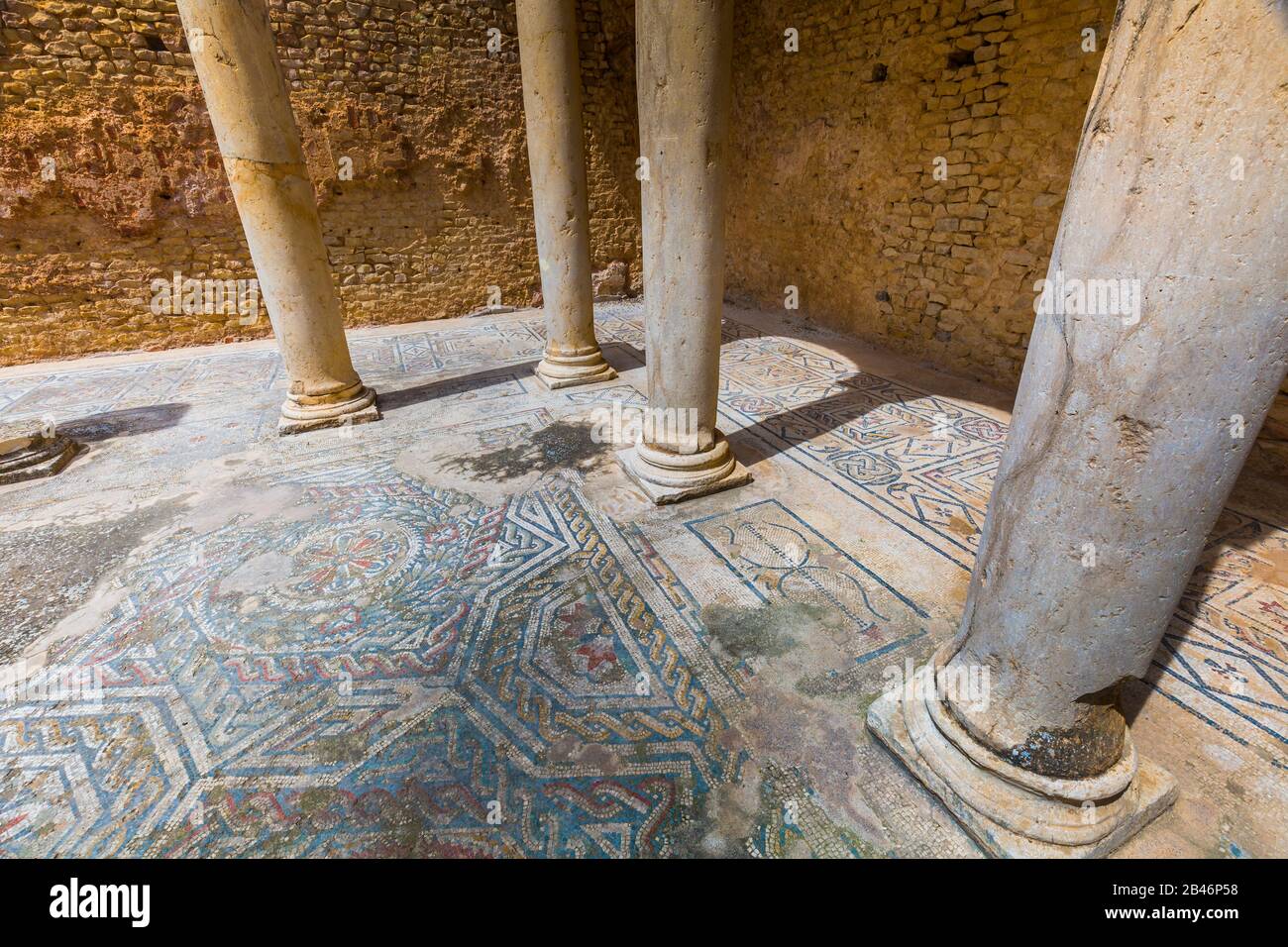 Thermal baths. Roman city ruins Stock Photo - Alamy