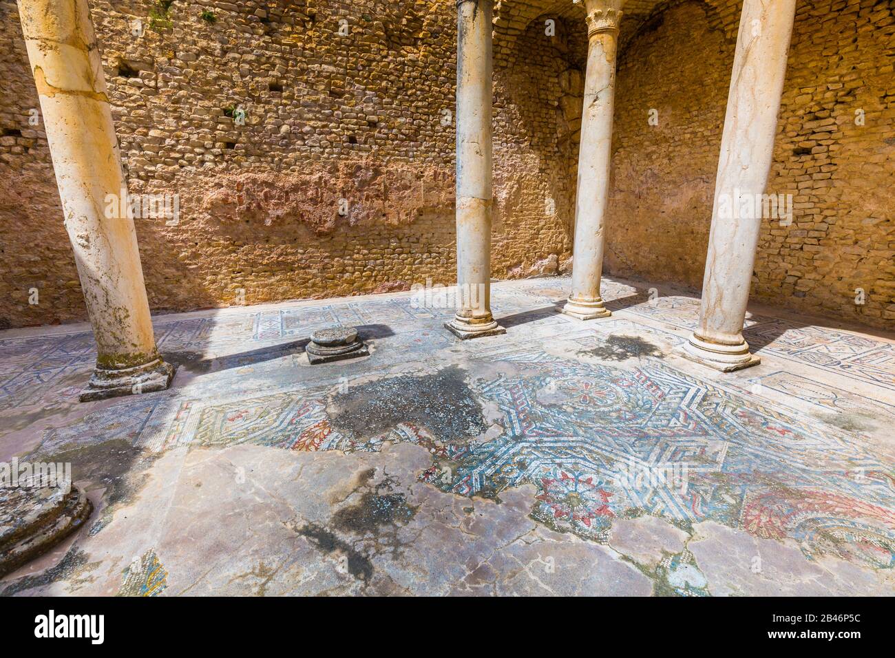 Thermal baths. Roman city ruins Stock Photo - Alamy