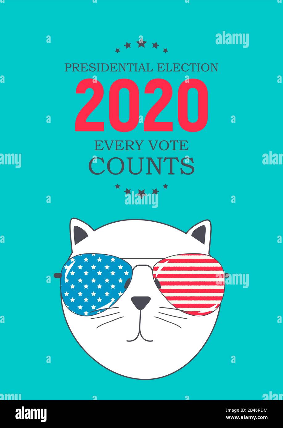2020 United States of America Presidential Election Background. Vector ...