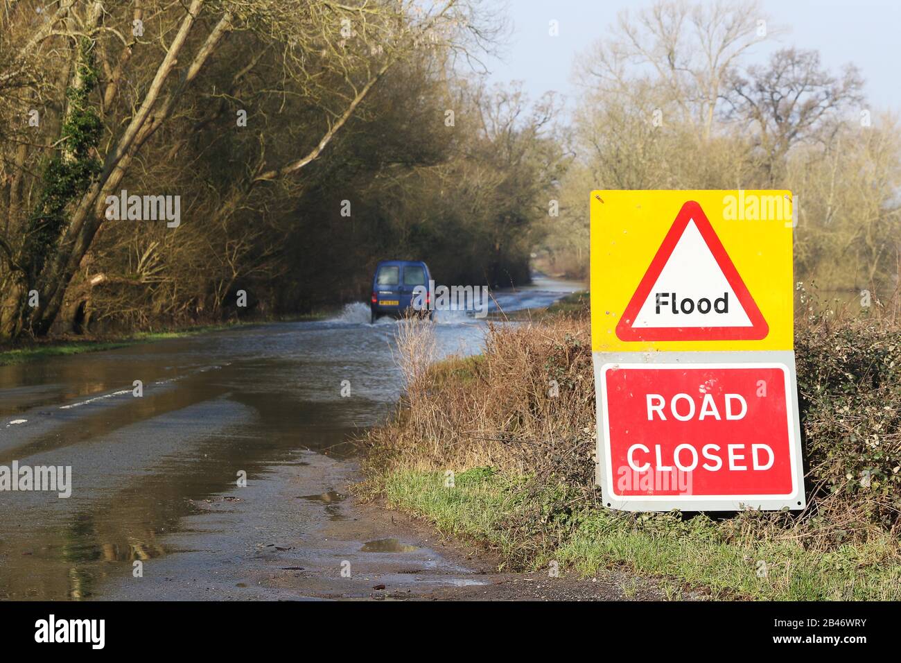 Two red triangle road signs hi-res stock photography and images - Alamy