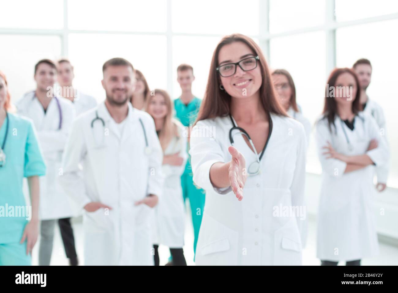 Doctor holding hand diversity hi-res stock photography and images - Alamy