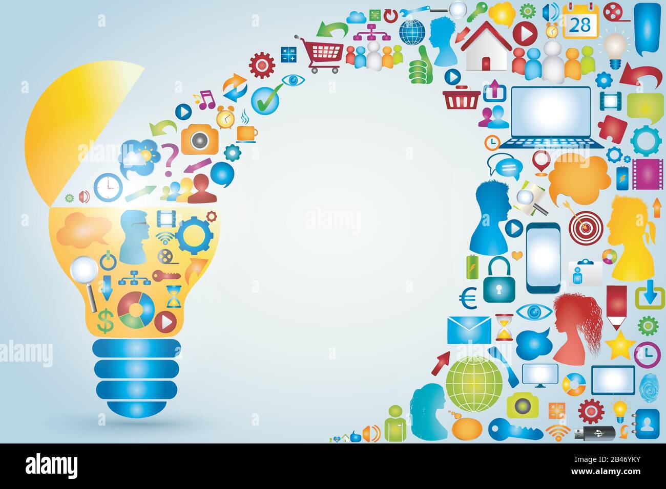 Social media communication.Online sharing. Discussion group people or ...