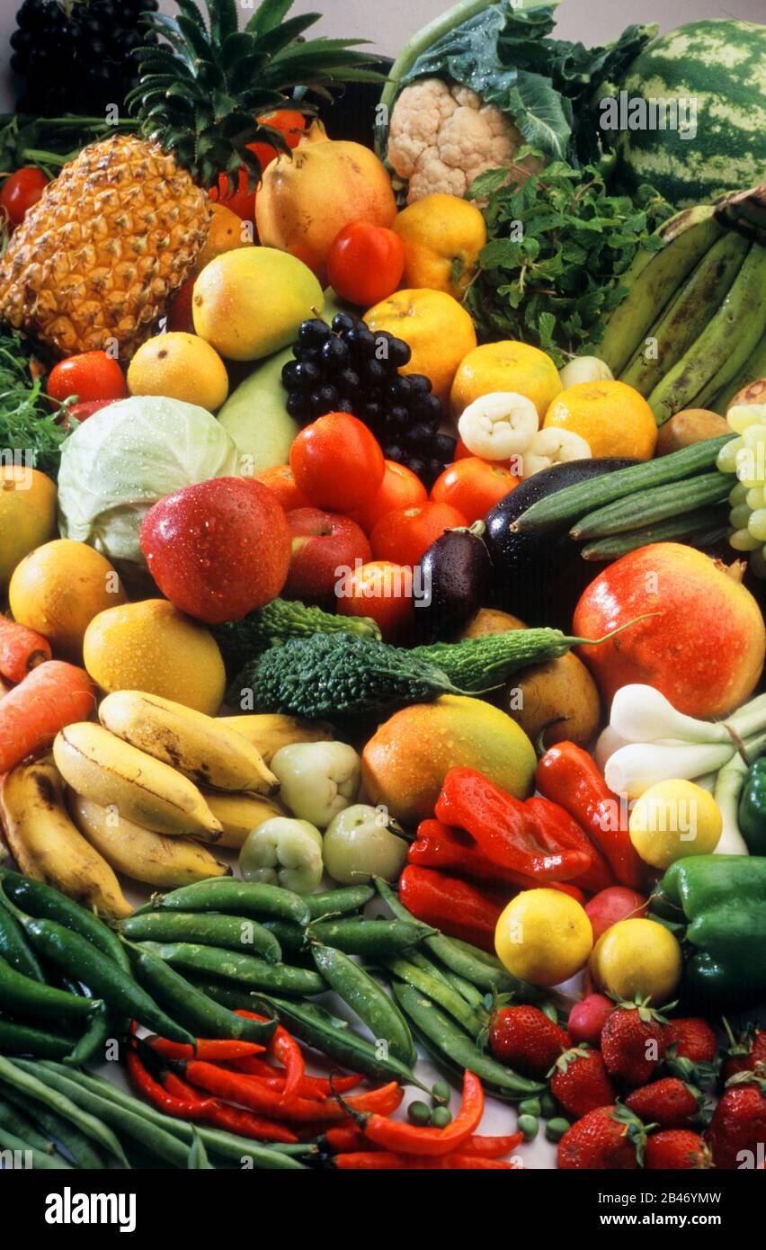 Fruits and vegetables Stock Photo - Alamy