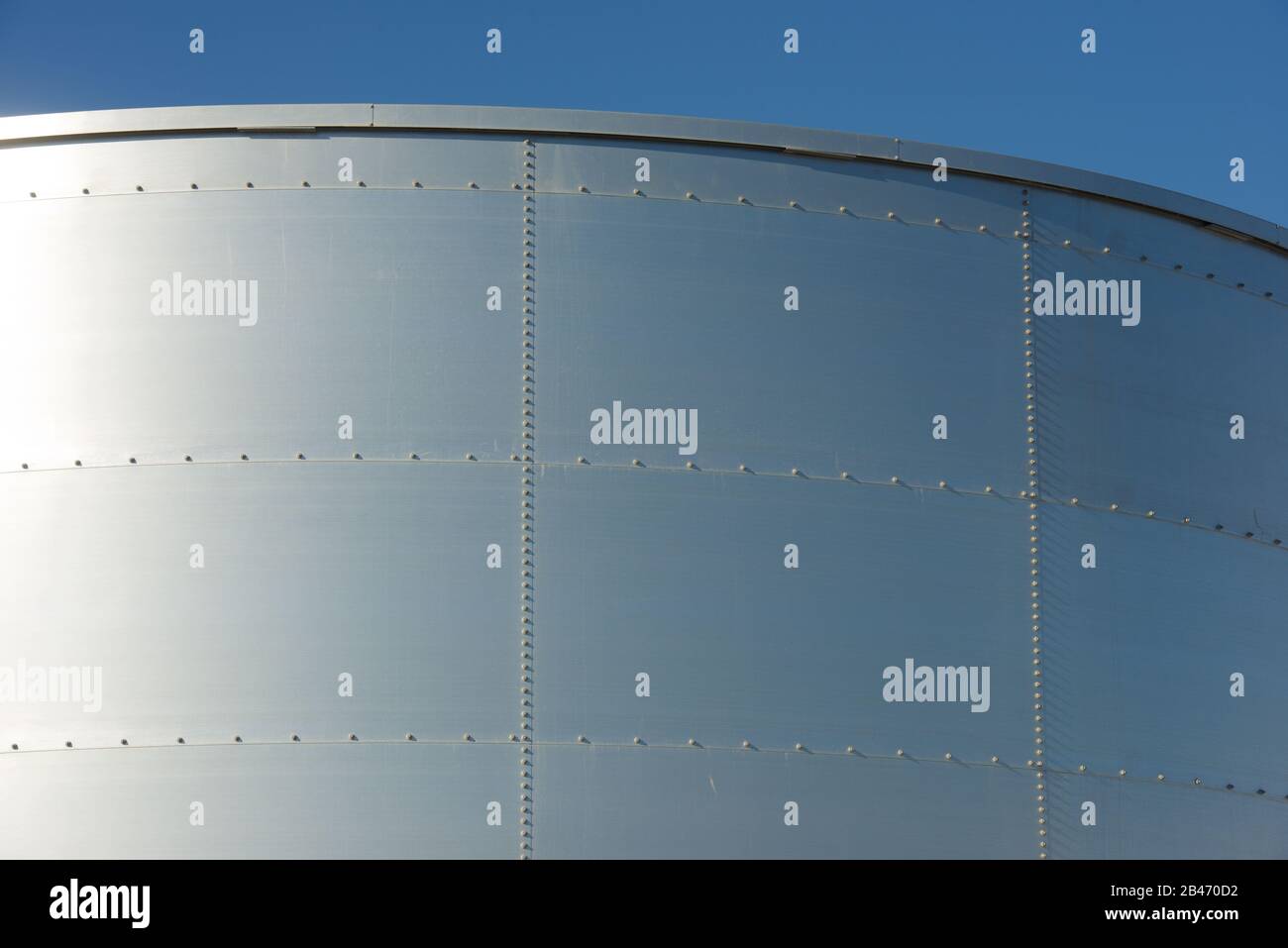 Close-up of a metallic industrial warehouse Stock Photo - Alamy