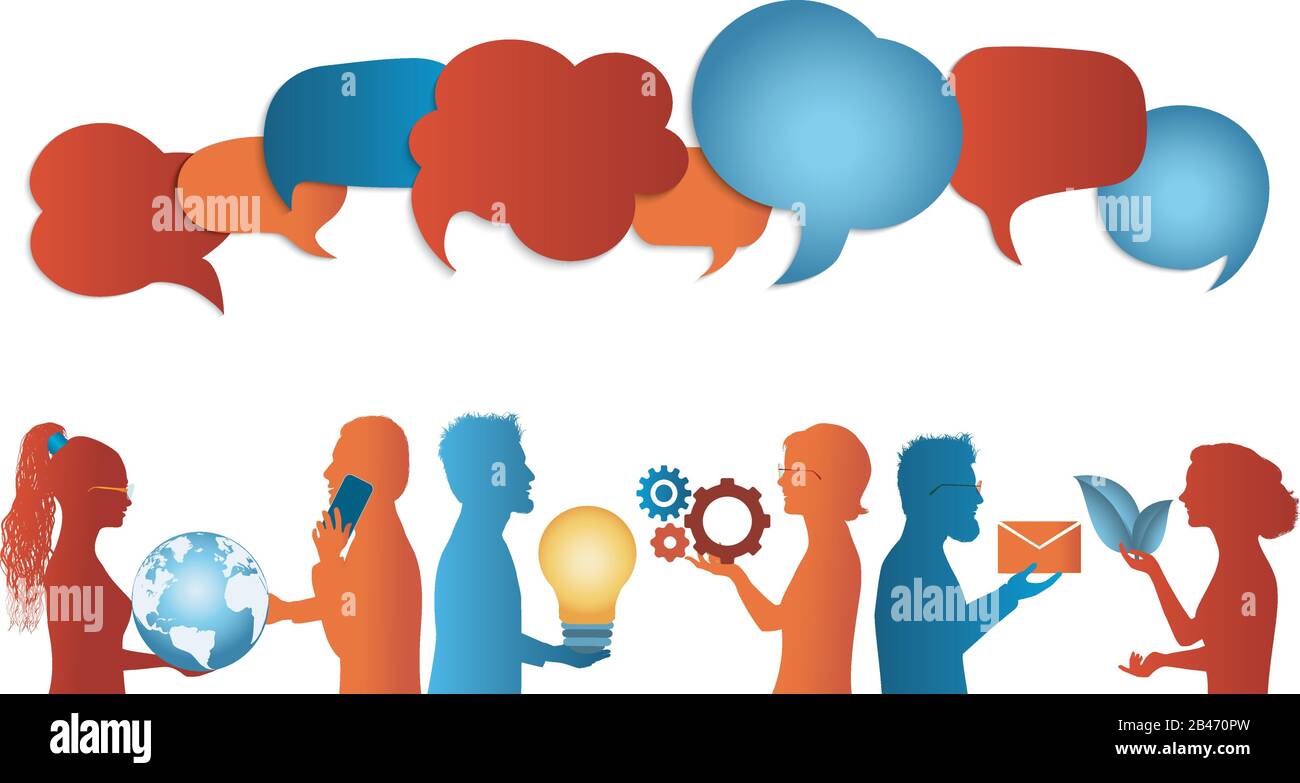 Data sharing share partnership Stock Vector Images - Alamy